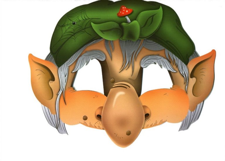 Маска бабы-яги для сказки — Все для детского сада