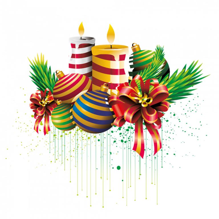 Новогодние игрушки — 50 картинок на прозрачном фоне в формате PNG для ...