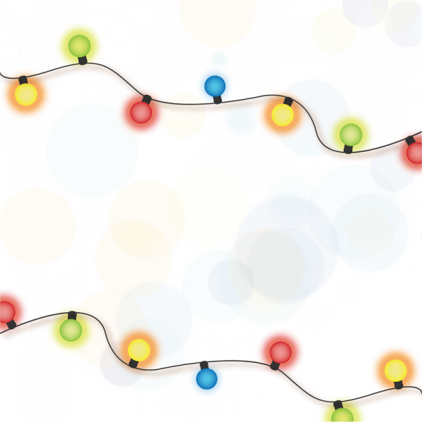 Гирлянды на прозрачном фоне — Все для детского сада